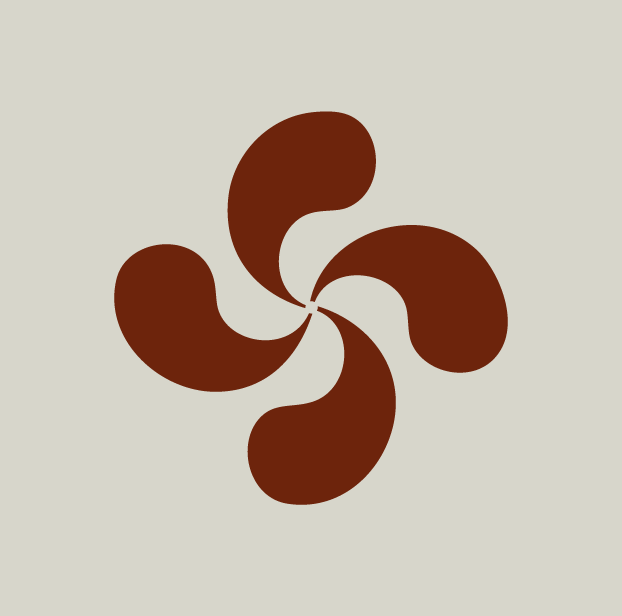 Pochoir croix basque, lauburu - Larabesque